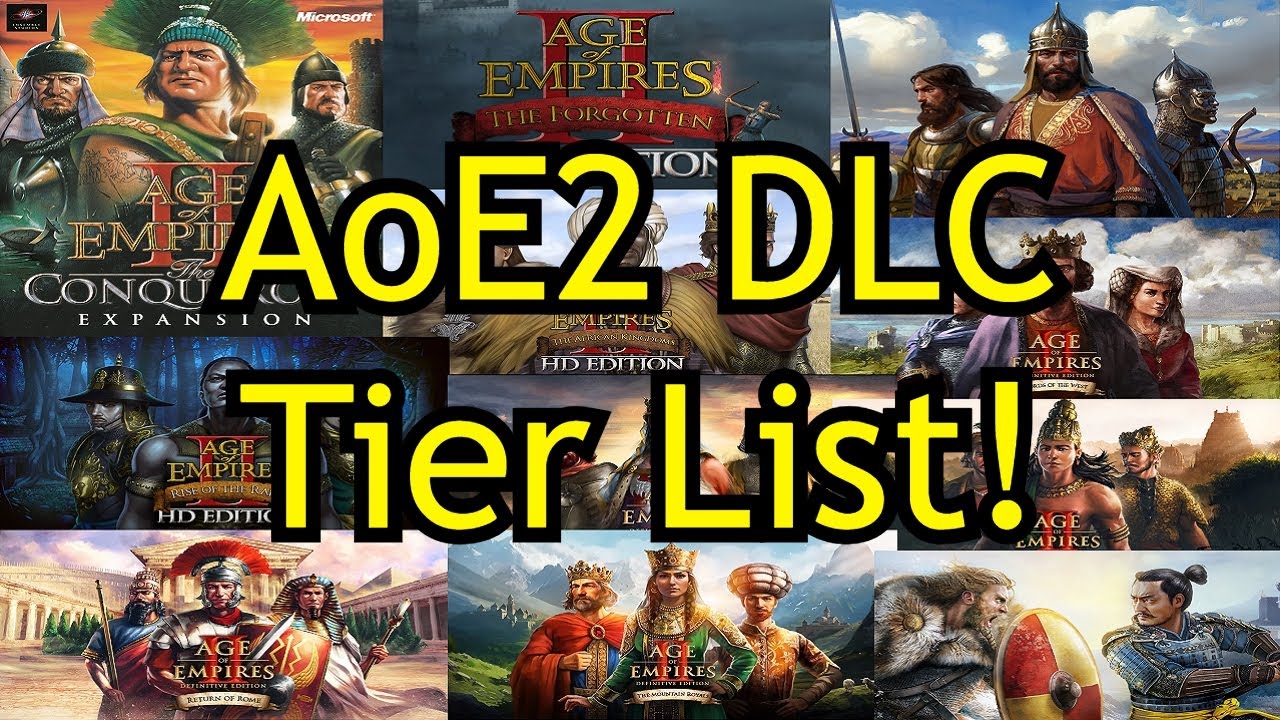 Age of Empires II DLC/Expansion Tier List! - YouTube