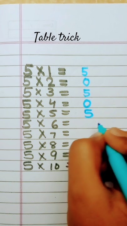 Table trick || ManviRai || #maths #studytricks #mathstricks #neetaspirents #studywithme #trick ...