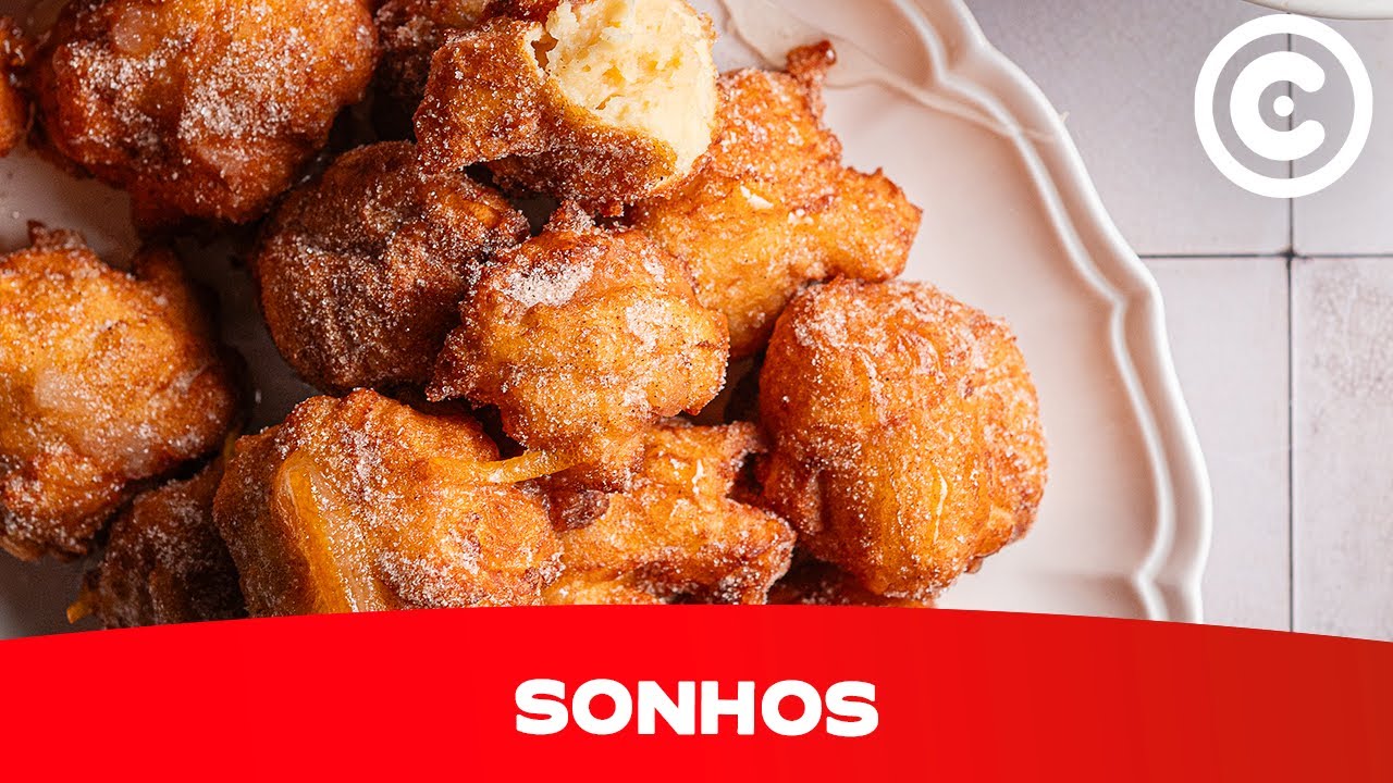 Receita Saborosa e Fácil de Sonhos com Calda - YouTube