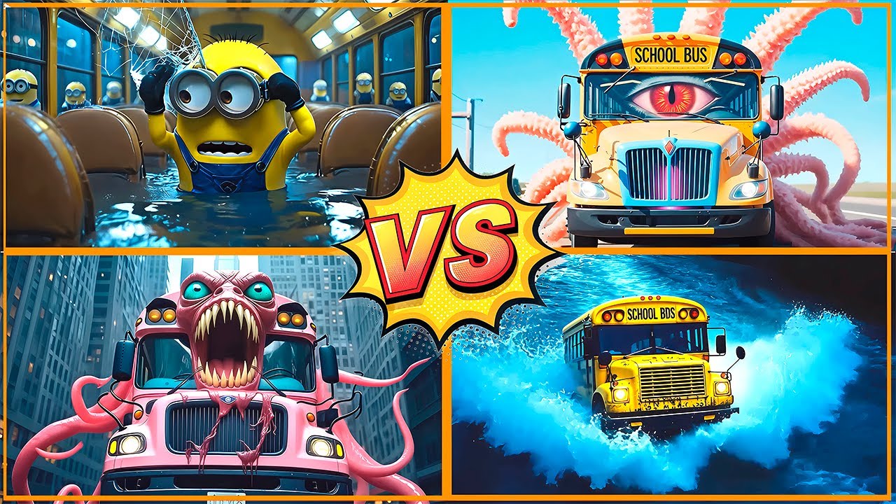 🚌😱 Monster School Bus Eater – Coffin Dance 🎶 Tiles Hop (Hard Mode ...