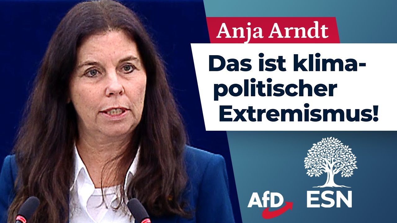 Das ist klimapolitischer Extremismus! – Anja Arndt (AfD) - YouTube