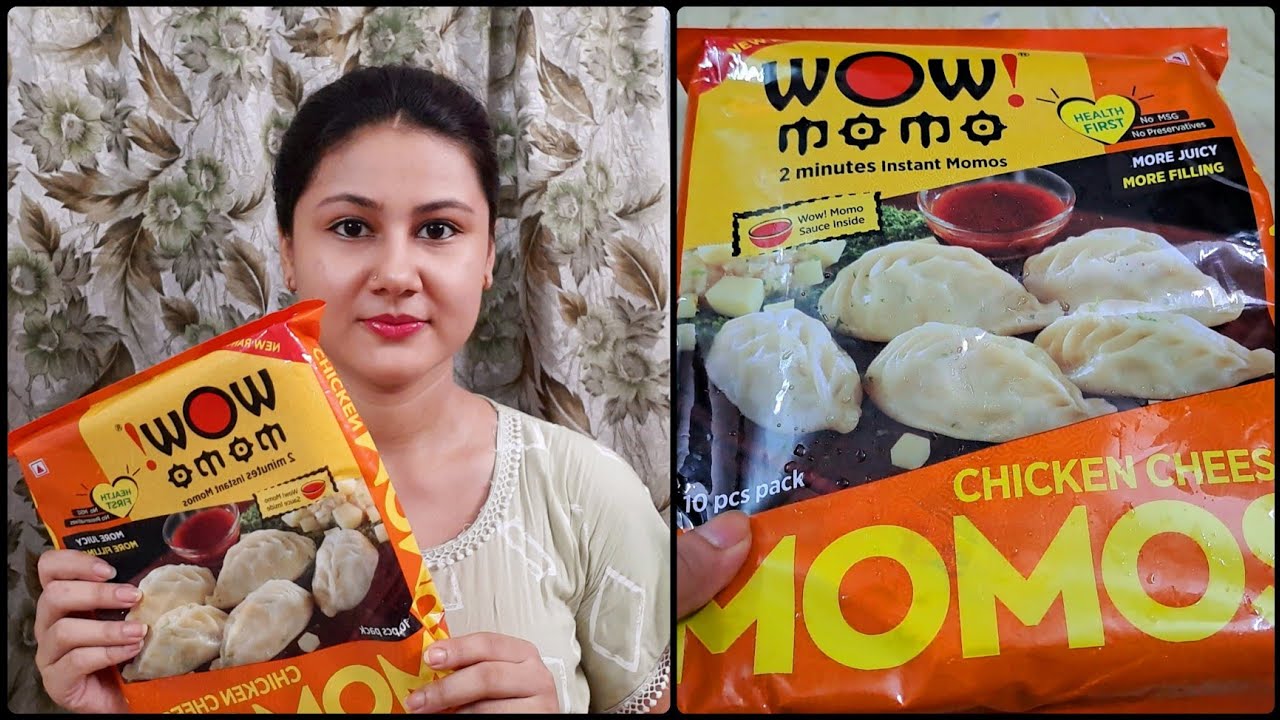 WOW frozen momo review || Chicken Cheese Momos - YouTube