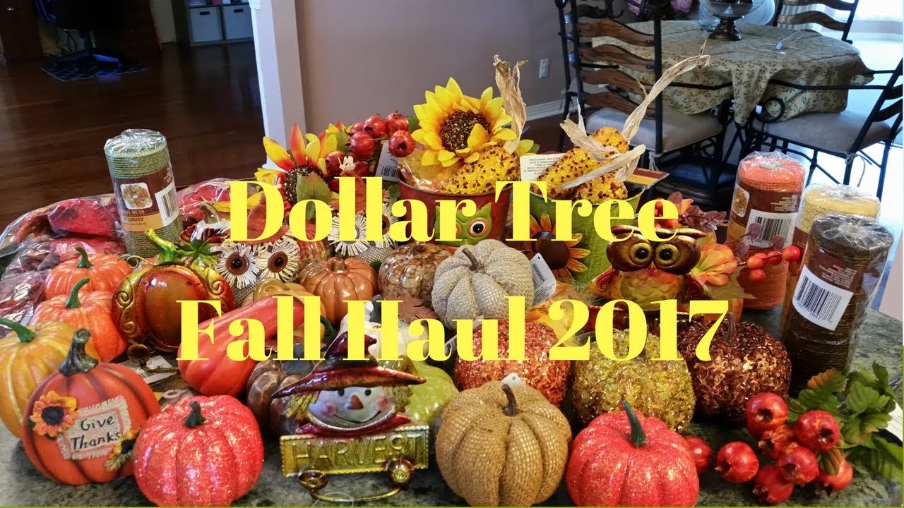 Dollar Tree Fall Haul 2017 - YouTube