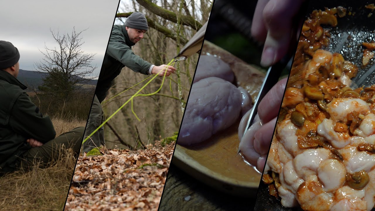 Ram testicles & small rabbit made on open fire - YouTube