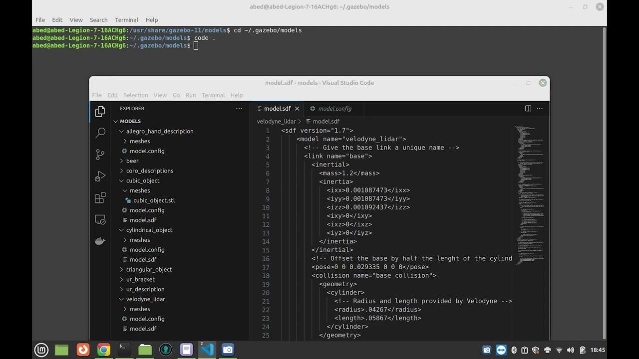 Gazebo Models and SDF Files - YouTube