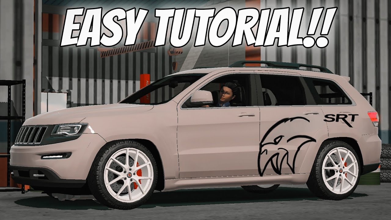 Jeep Grand Cherokee Livery Tutorial | Easy Tutorial | Car Parking ...