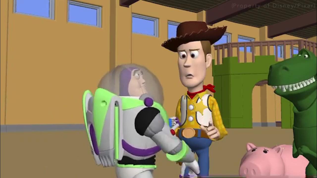 |TOY STORY 3| Spanish Buzz Scene Progression Comparison - YouTube
