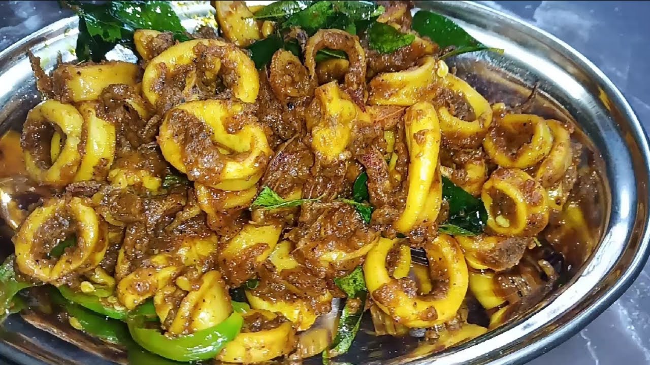Kanava Varuval | Kadamba Varuval | Squid Fry Recipe in Tamil | Squid ...
