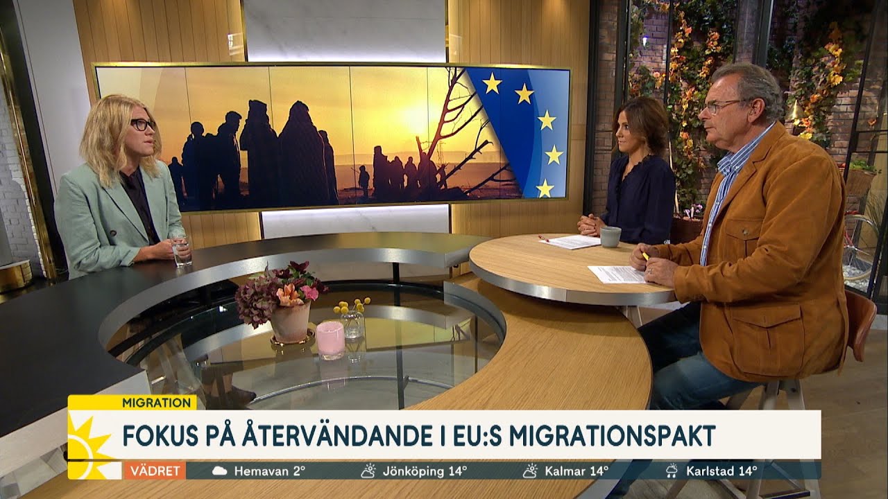 EU:s nya migrationspakt: "Hade hoppats på ett gemensamt ansvar" - Nyhetsmorgon (TV4) - YouTube