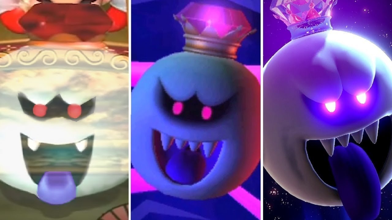 Evolution of King Boo Battles in Luigi's Mansion Games - YouTube
