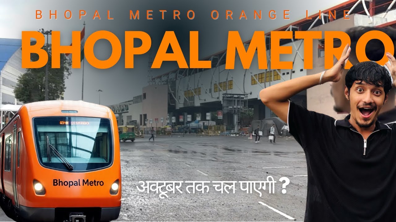 Bhopal metro 🚇 orange line full update AIIMS to Karond square #bhopal # ...