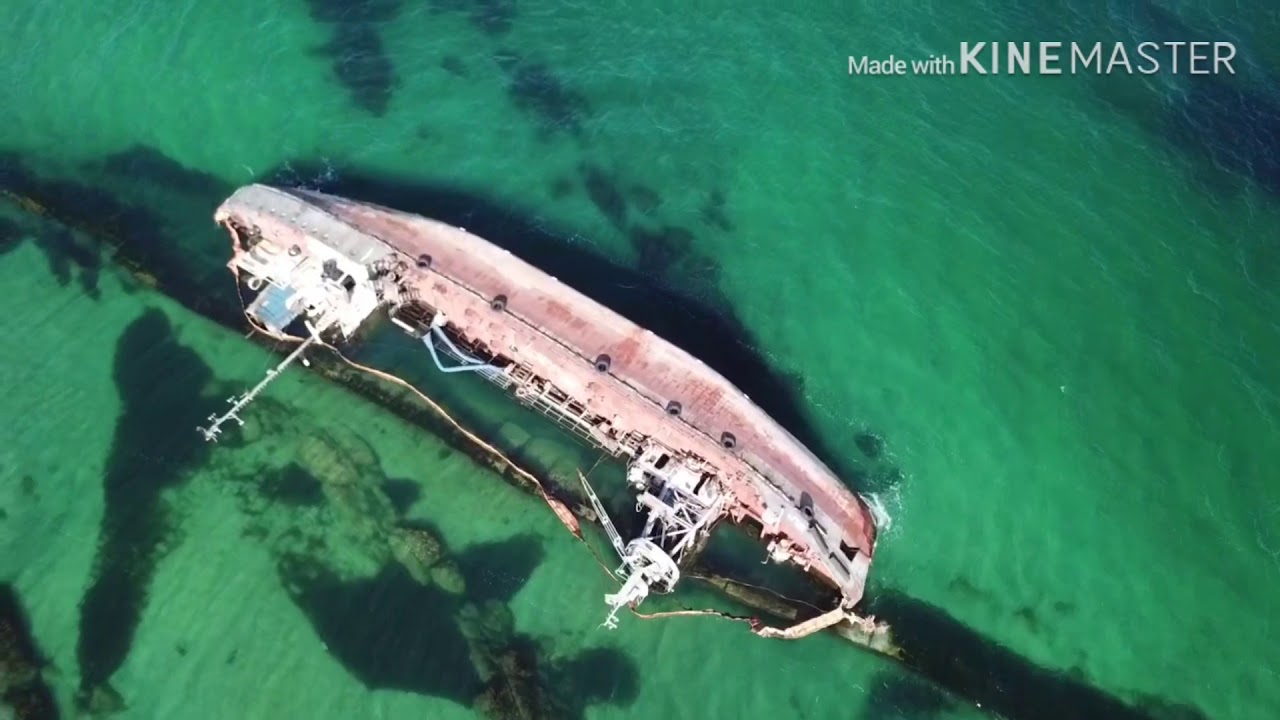 Sunken ship in Odessa Odessa Arcadia Shevchenko Park - YouTube