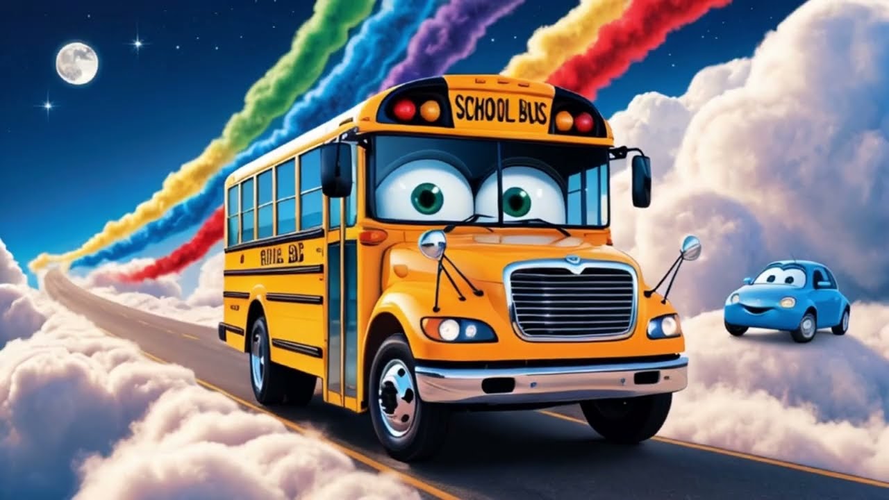 Shapes and Colors in the Sky – School Bus Story - YouTube