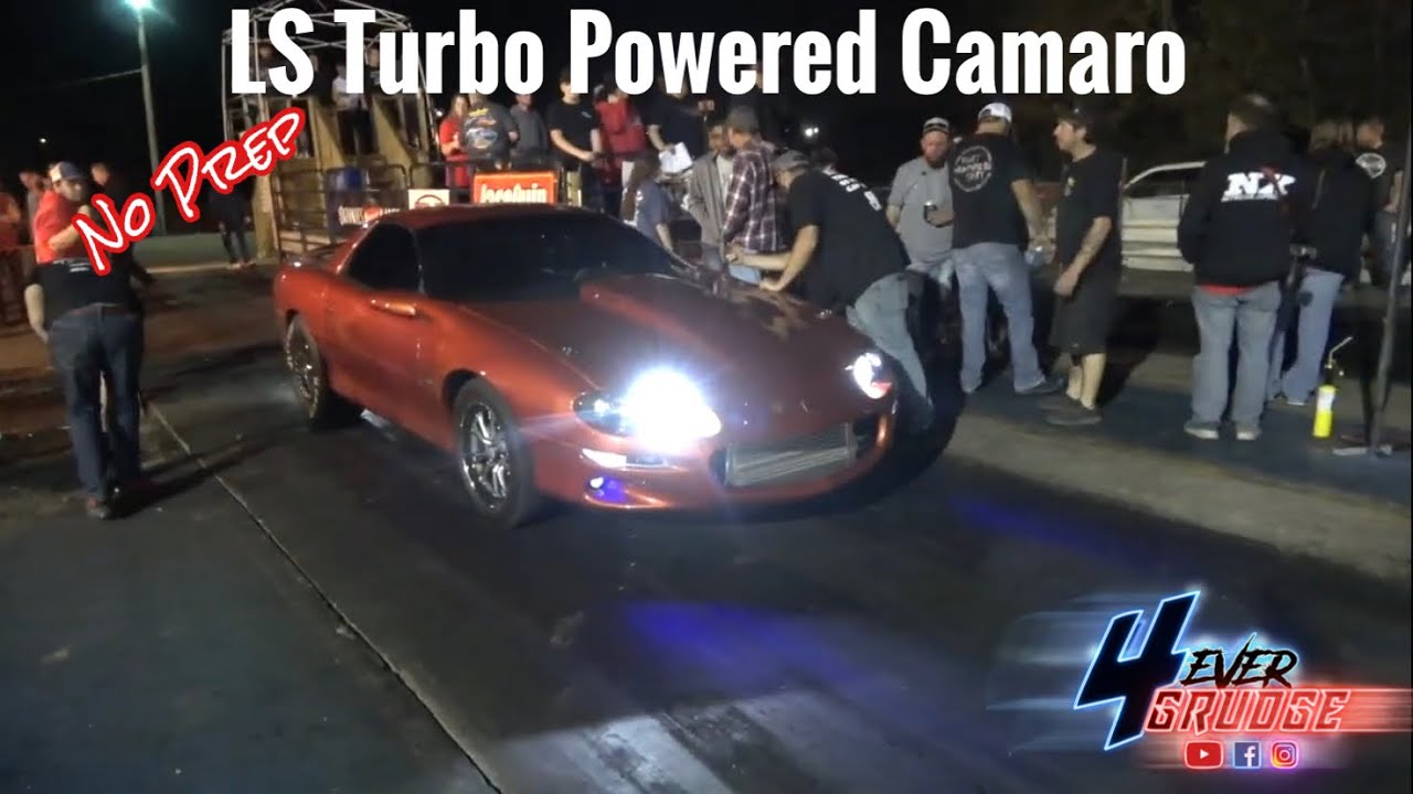 4th GEN LS POWERED TURBO CAMARO RUNNING ON NO PREP AND FLASHLIGHT START ...