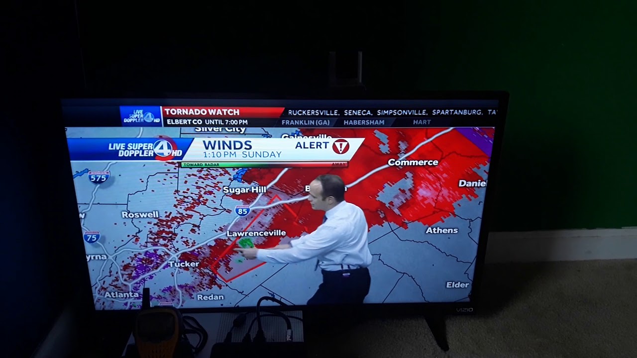 WYFF News 4 Weather Cut-in, 4/14/2019 - YouTube