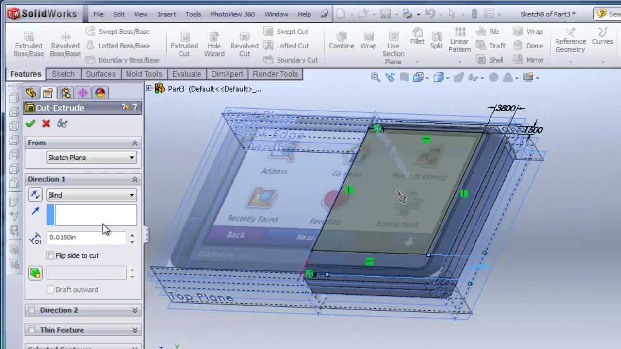 Solidworks Tutorial: Garmin GPS - YouTube