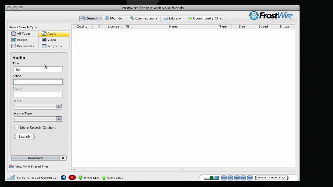 Frostwire- Demo and Download - YouTube