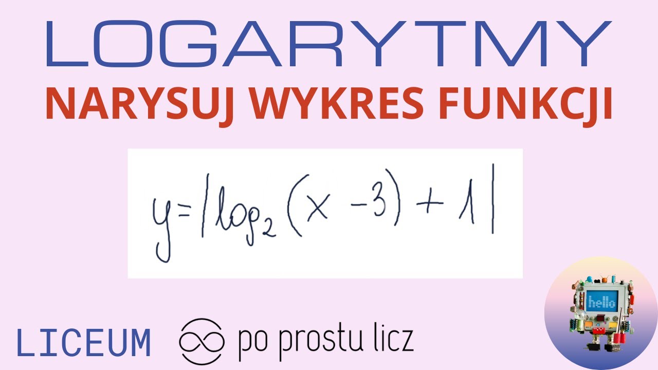 Y log2 x 3 1 Przekszta cenia Wykresu Funkcji Logarytmicznej