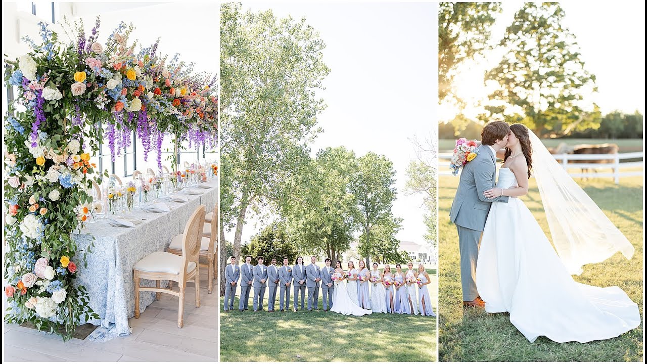Haley + Cole, A colorful wedding at Aspen Ranch | Edmond, OK - YouTube