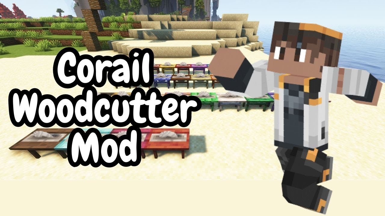 Cortadora de MADERA - MineCraft - Corail Woodcutter Mod - YouTube
