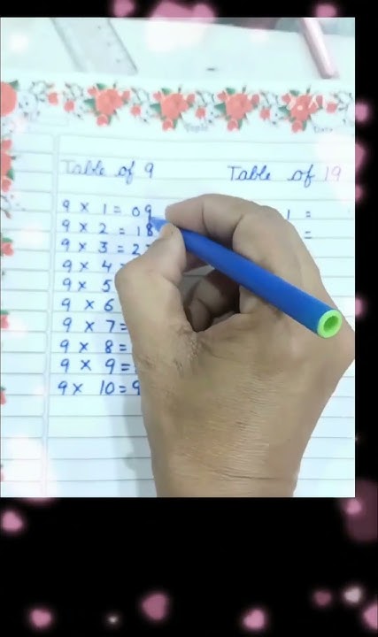 easy trick to learn Table of 9 and 19 - YouTube