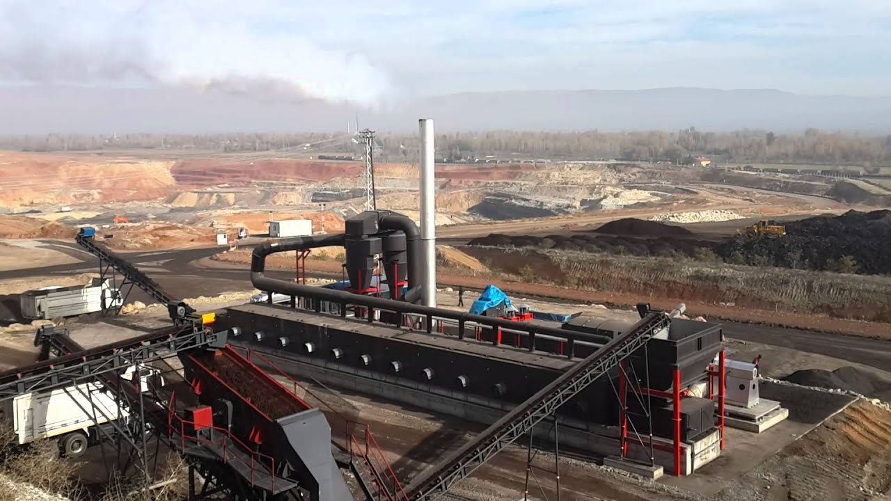 Lump Coal Drying Machine / Parça Kömür Kurutma Makinası - YouTube