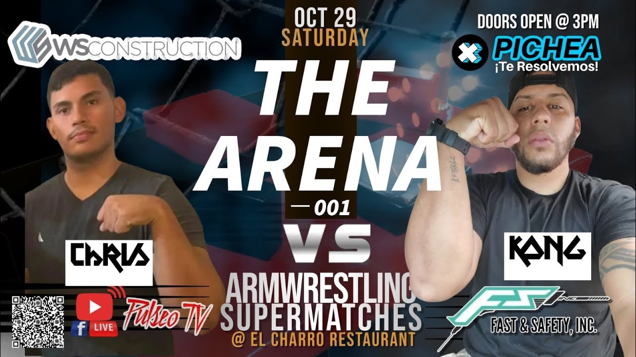 Arena001 Armwrestling Puerto Rico Christopher Marrero vs KONG! RH - YouTube