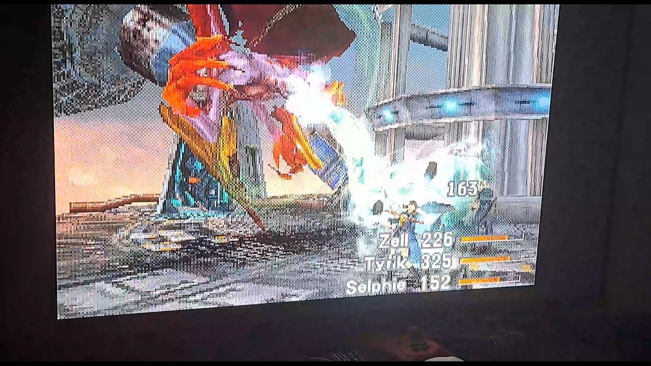 Final Fantasy VIII Giant Creature Whirlwind Breath on Selphie School ...