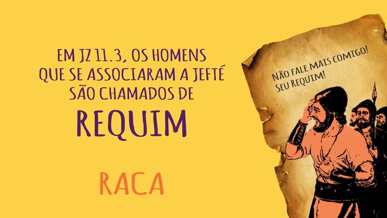 O significado da palavra RACA - YouTube