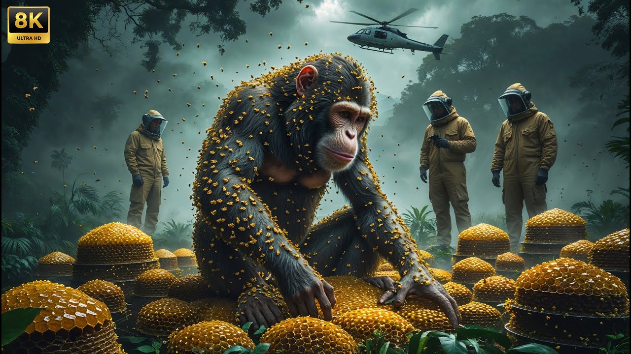 Rescue Animal: Rescue monkey family from terrifying bee attack - YouTube