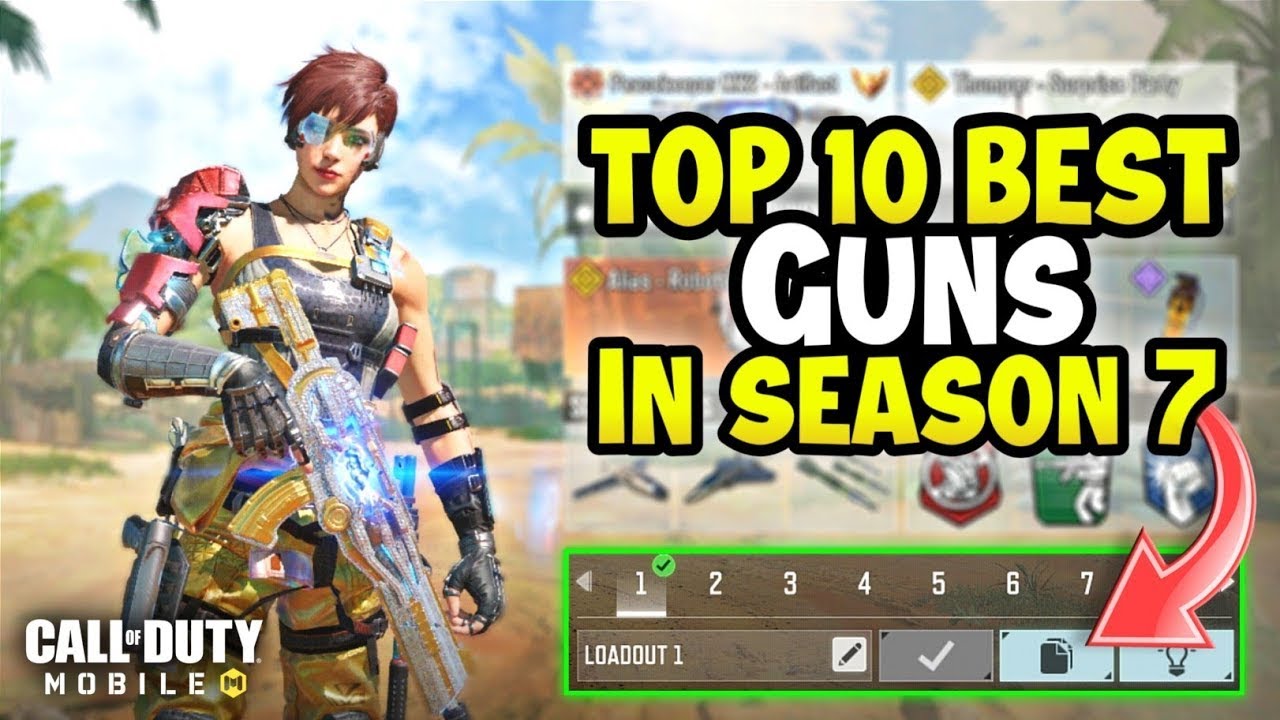 Top 10 Best Guns in Season 7 CODM - Loadout_Class Setup #codm - YouTube