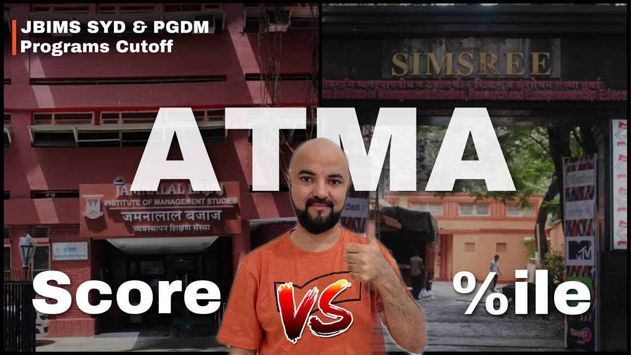 ATMA Score vs Percentile | ATMA Strategy Planning | JBIMS Syd & PGDM ...