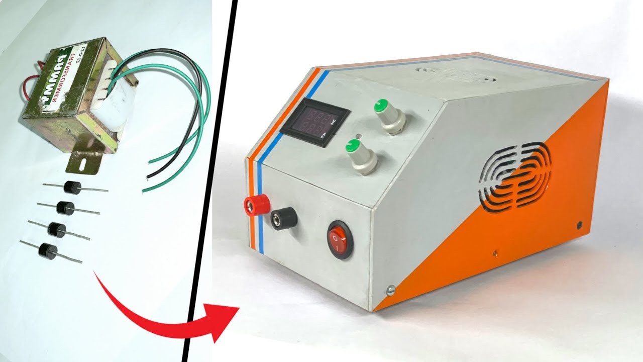 AC to DC variable power supply कैसे बनाएं / 24volt और 10 ampere का ...