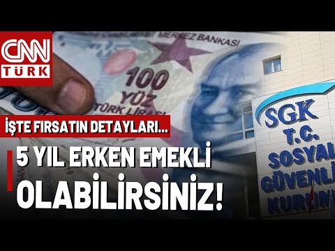 SGK'dan 5 YIL ERKEN EMEKLİLİK Fırsatı! Başvuru Nasıl Yapılıyor? Fırsattan Kimler Yararlanabilir?