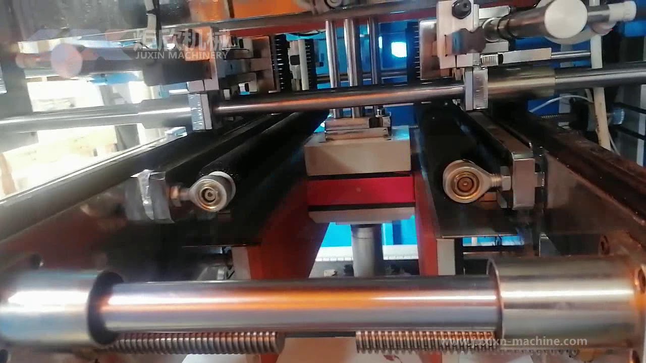 Automatic rigid box wrapping machine with robot - YouTube