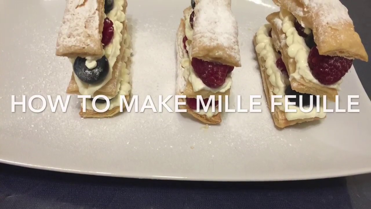 How To Make Mille Feuille/ French Dessert Recipe - YouTube