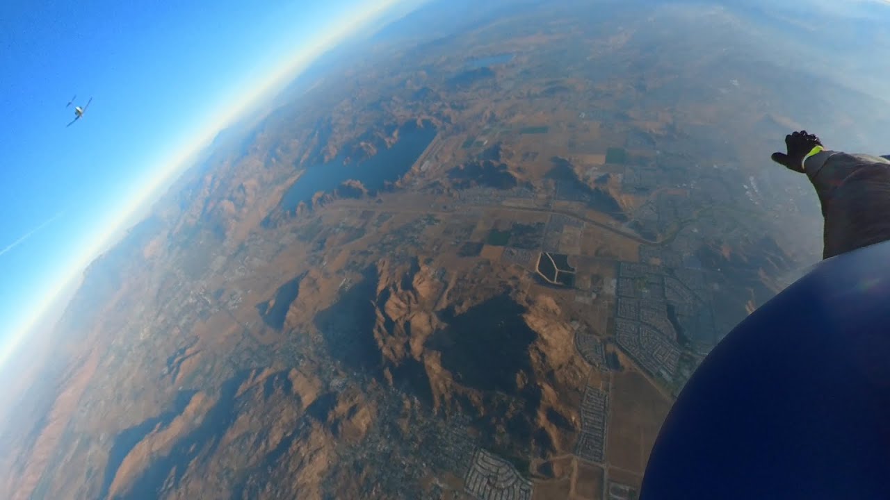 Skydive from DC-9 at Perris Valley. 6 miles from the dropzone. - YouTube