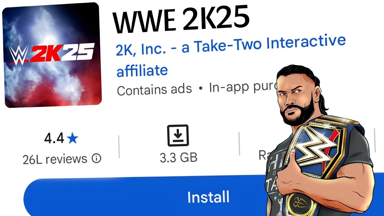 WWE 2K25 ON MOBILE PHONE! 😱 - YouTube