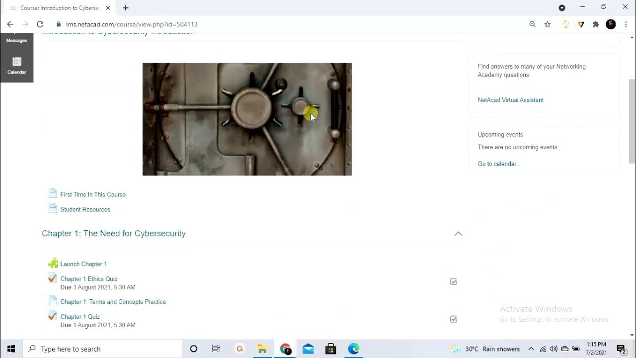 ITC Chapter 1 Quiz Answers | CISCO Introduction to Cybersecurity | The Need for Cybersecurity ...
