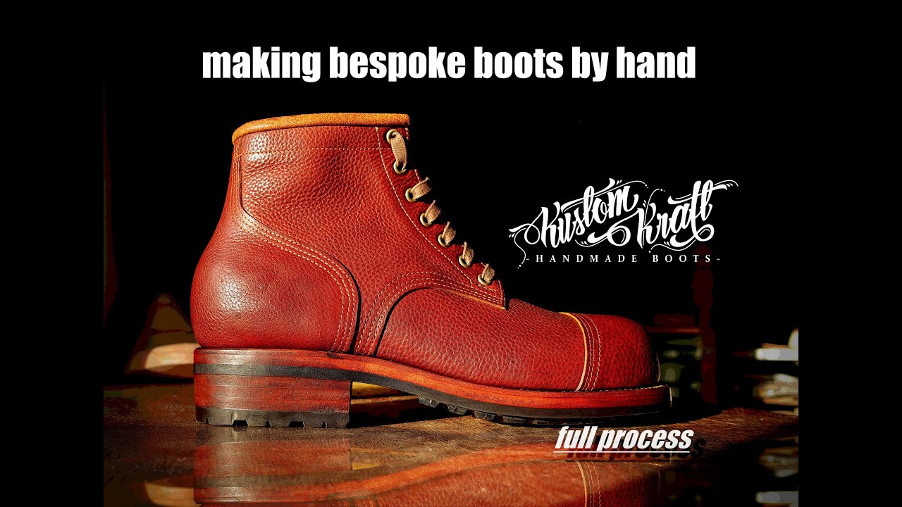 Making bespoke boots from scratch ( pattern making, boot upper ...