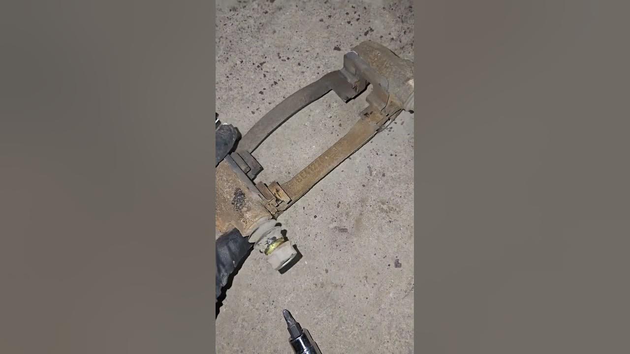 2013 Hyundai Santa Fe - Rear Brake Pads and rotors replacement step by step - YouTube