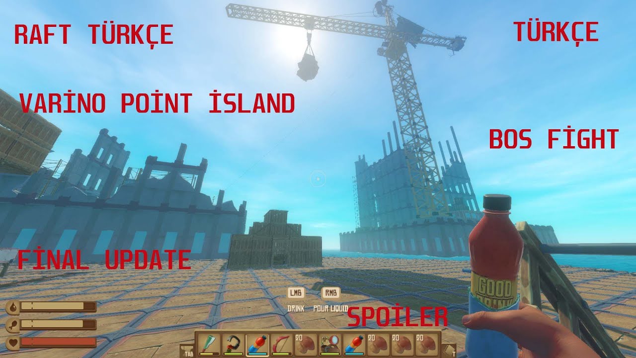 RAFT TÜRKÇE FİNAL UPDATE VARUNA POİNT İSLAND GUİA TUTORİAL BOSS FİGHT ...