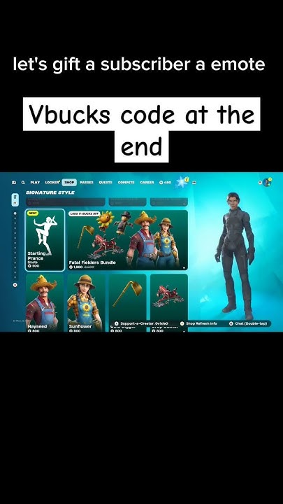 5,000 vbucks code at the end #fortnite #foryou - YouTube