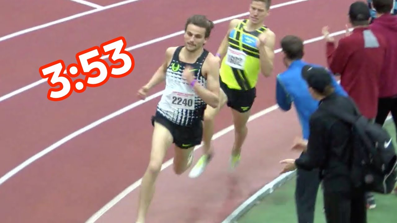 Craig Engels Breakthrough Mile Race - YouTube