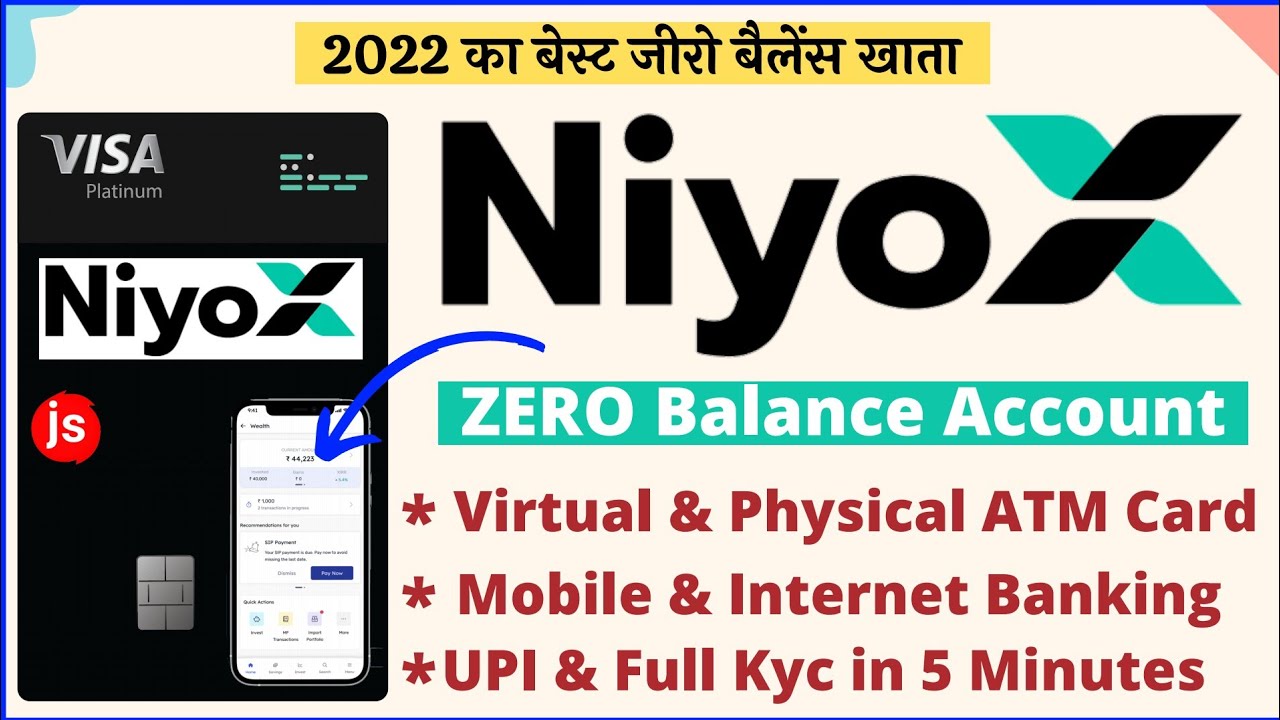Niyo X Account Opening Online - ZERO Balance Bank Account Opening ...