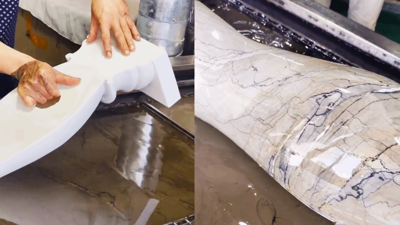 Factory Assembly Line Water Transfer Printing Process # Woodworking ...