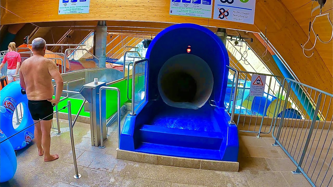 The Galaxy Flash Water Slide at Badeparadies Schwarzwald - YouTube