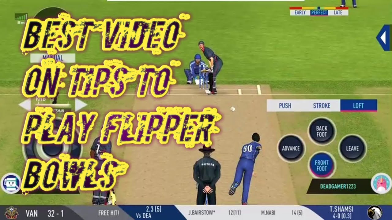 🔥🔥🔥Tricks to play flipper bowl|Real cricket 19 multiplayer #rct19 - YouTube