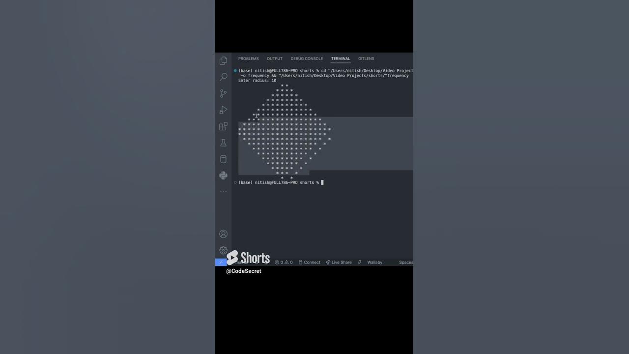 Unique pattern using c programming #shortsfeed #shorts - YouTube