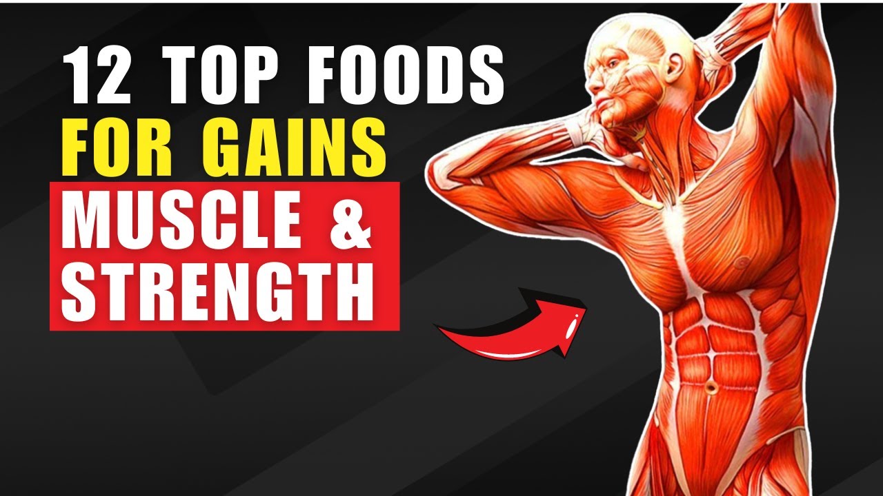12 Best Foods For Muscle Building and Strength 💪 - YouTube